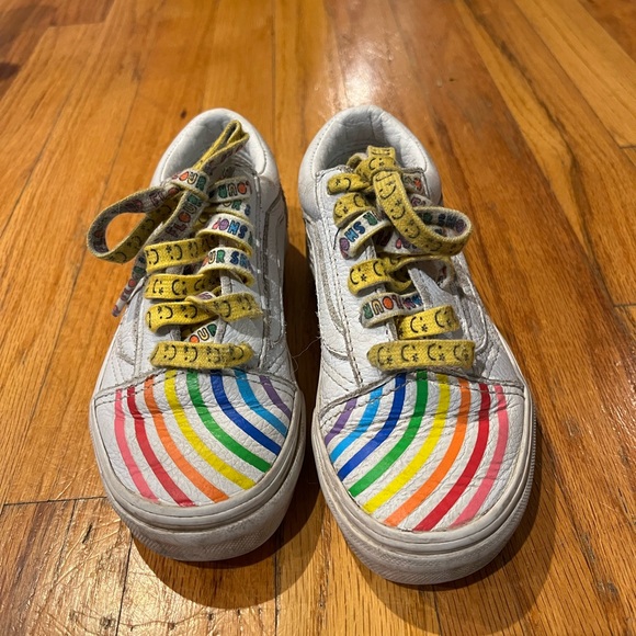 Vans | Shoes | Vans X Flour Shop Colorful Kids Shoes With Rainbow ...